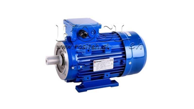 1.1KW - ELECTRIC MOTOR MS 90L-6_925RPM 3 PHASE LEGS+FLANGE-B14 ROSI TEH